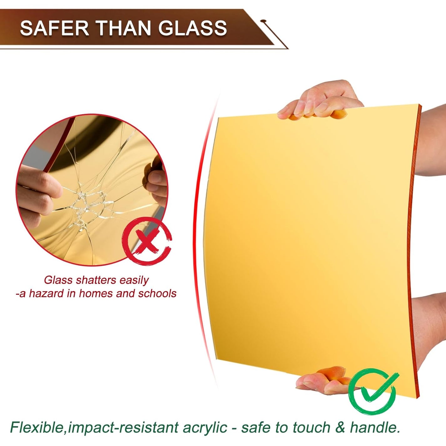 4' x 8' (3/16 inch I 4.5mm Thick) GOLD MIRROR Plexiglass Sheet $265 ...