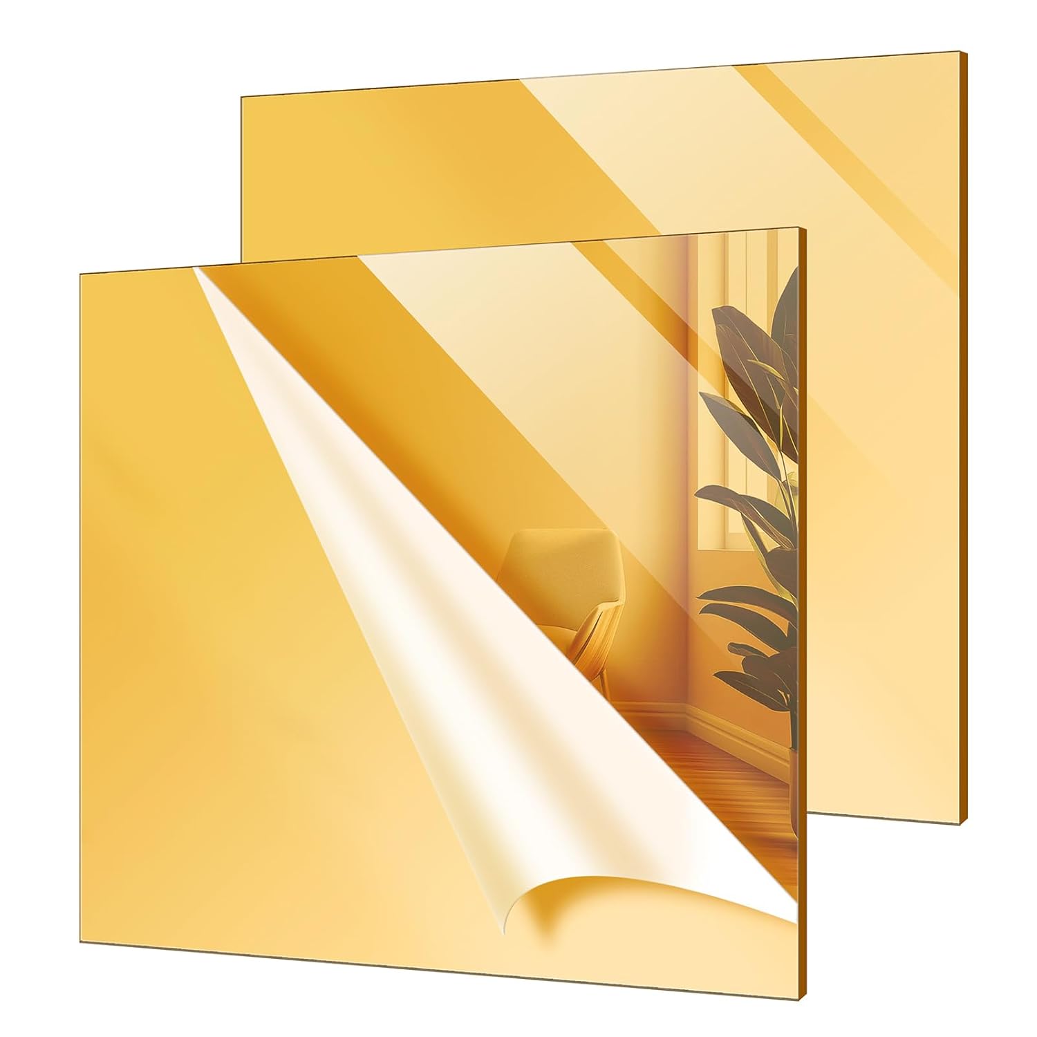 4' x 8' (3/16 inch I 4.5mm Thick) GOLD MIRROR Plexiglass Sheet $265 ...